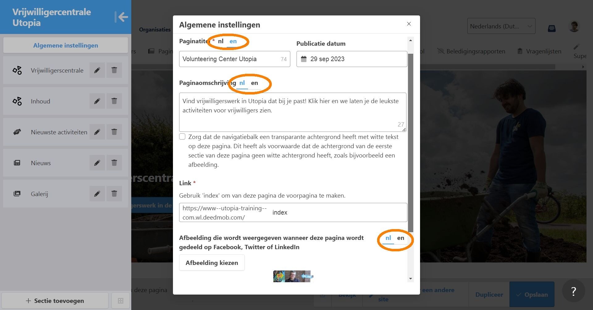 Hoe pas ik de titel, de omschrijving en de afbeelding (meta data) van ...
